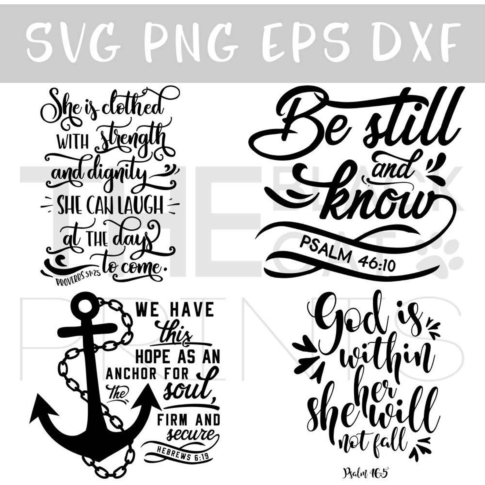 Christian SVG Bundle Bible Verse SVG Files Set SVG Cricut | Etsy