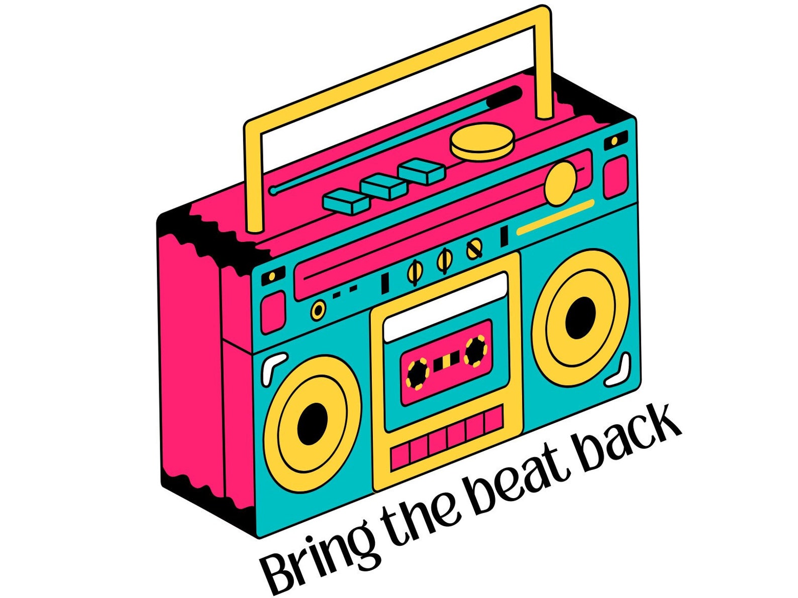 Bring the Beat Back SVG Retro Svg Stereo Svg 80s Svg 90s Svg SVG File ...