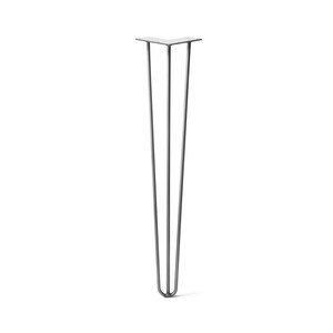 Raw Steel 3 Rod Hairpin Leg, Handmade Steel Table Leg, Metal Furniture ...