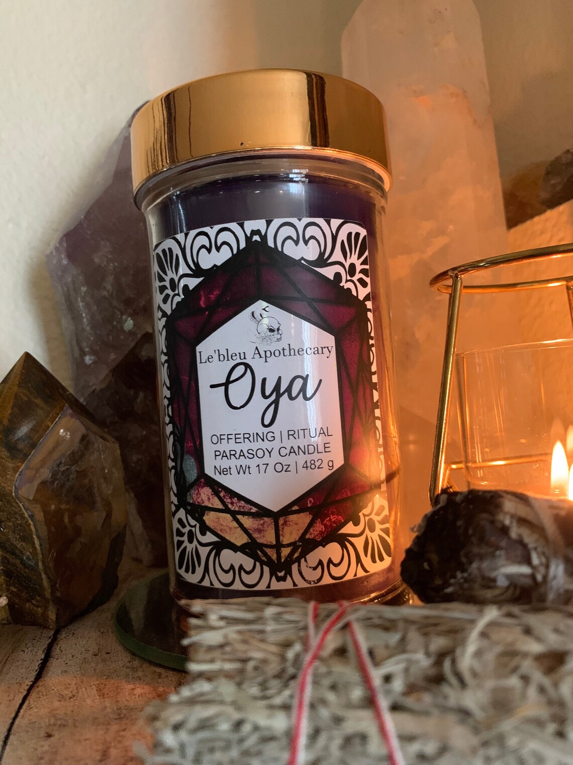 Oya Orisha Ritual Offering Candle | Etsy
