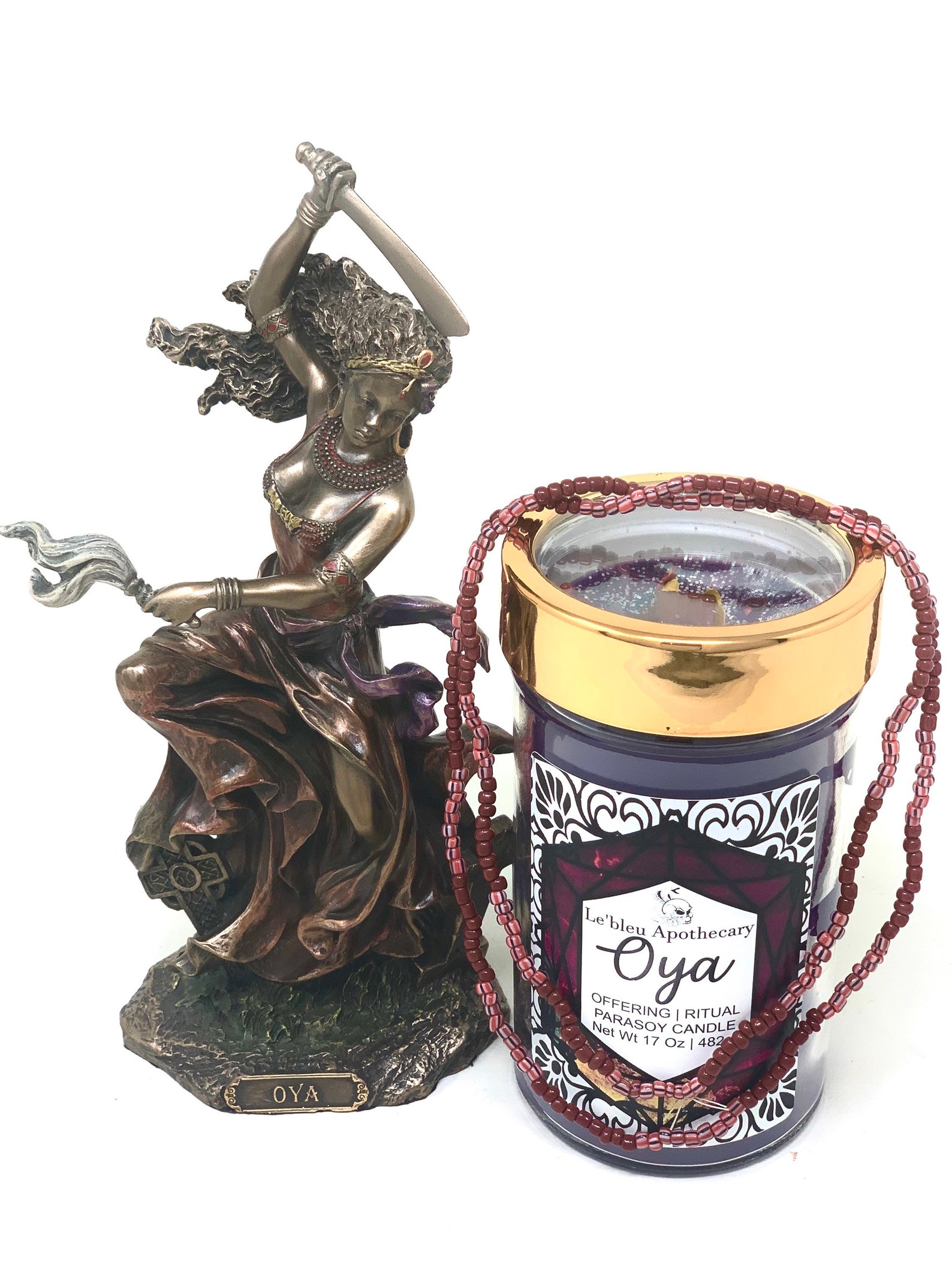 Oya Orisha Ritual Offering Candle | Etsy