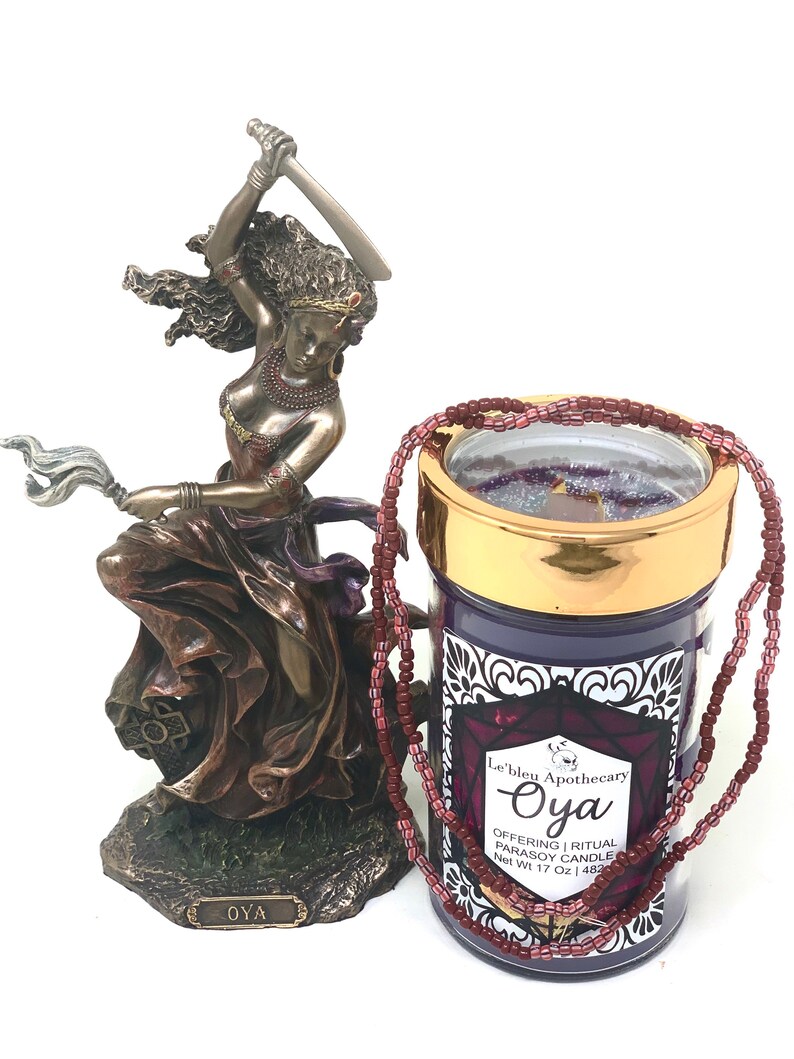 Oya Orisha Ritual Offering Candle | Etsy