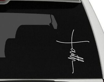 Cross bumper sticker | Etsy