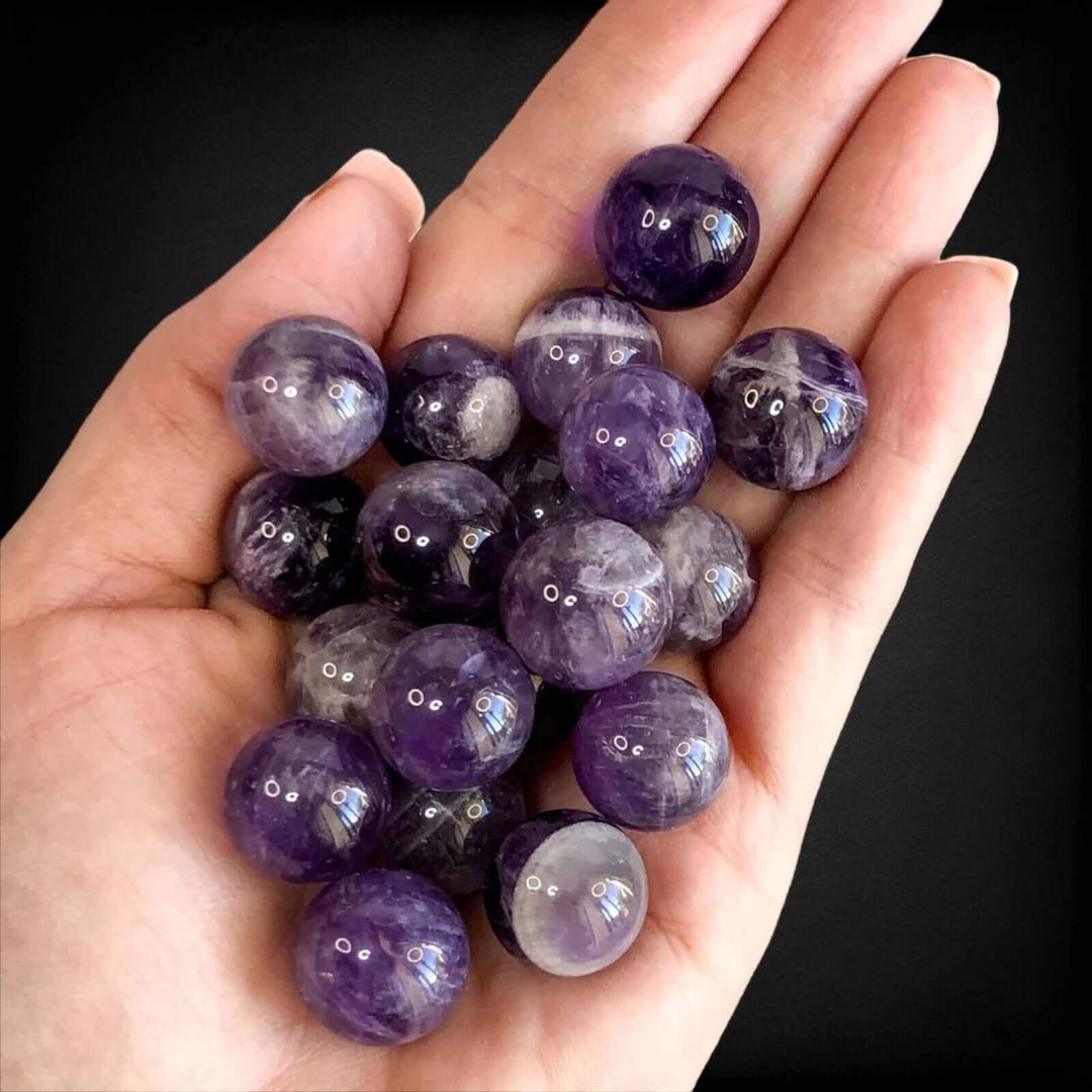 One Mini Amethyst Sphere - Etsy
