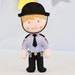 Police officer gifts personalized policeman doll felt toy | Etsy