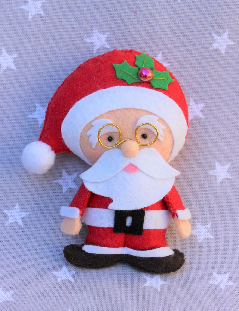 Father Christmas Ornament Christmas Decoration Felt Felt - Etsy
