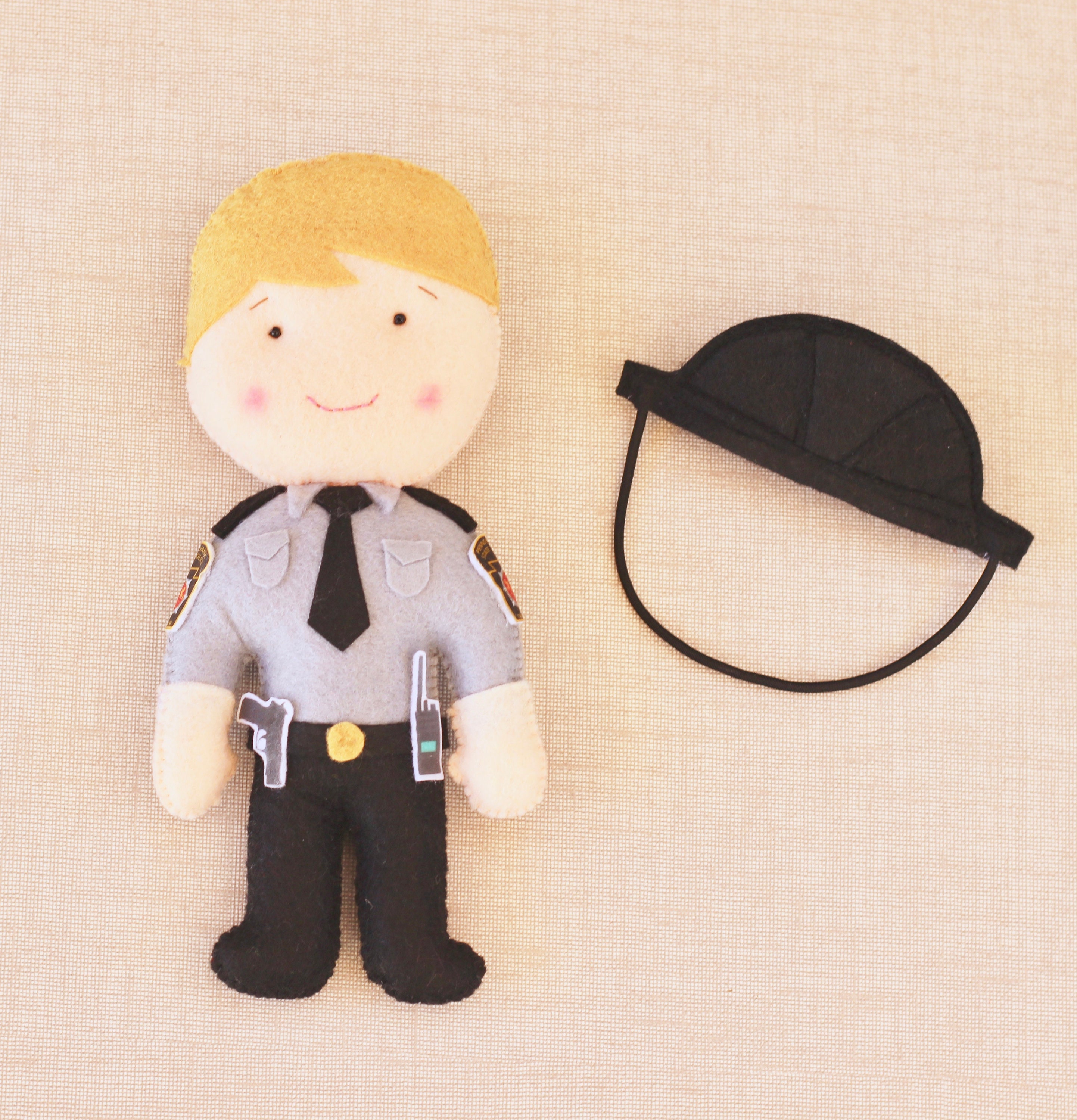Police Officer Gifts, Personalized Policeman Doll, Felt Toy ...