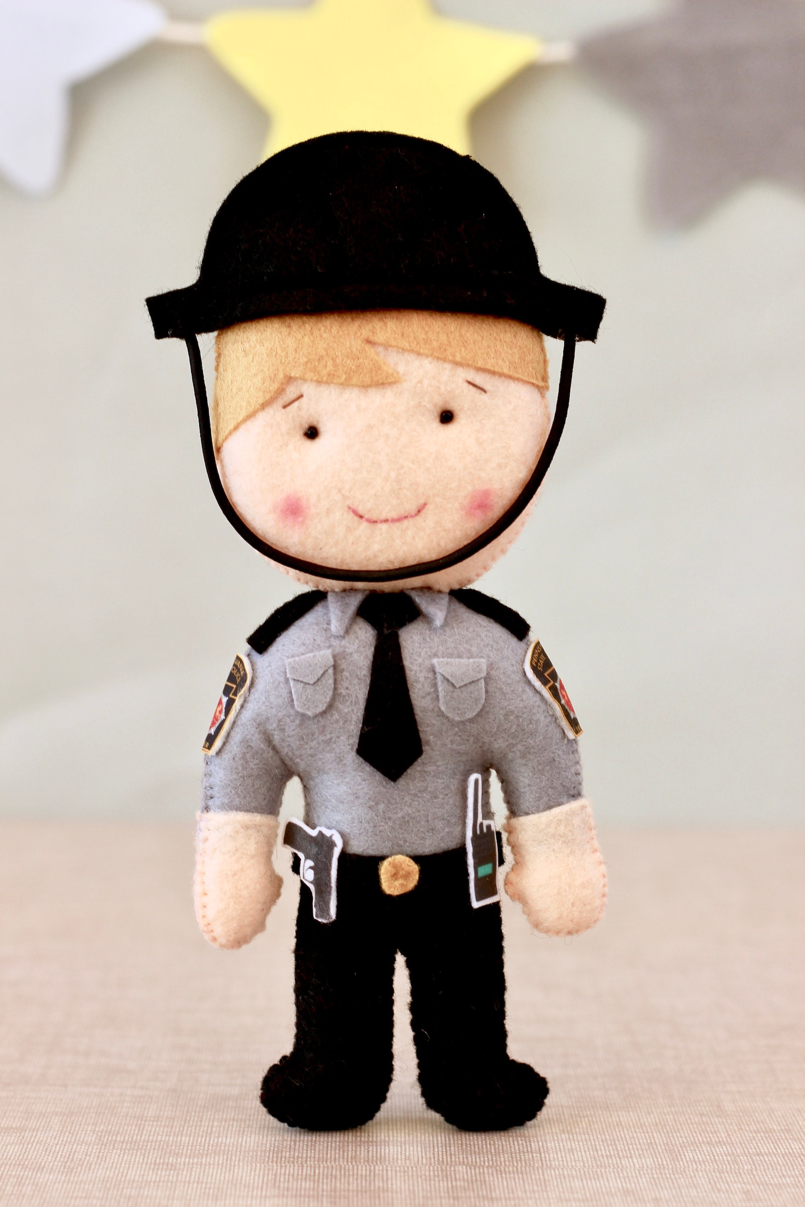 Police Officer Gifts Personalized Policeman Doll Felt Toy - Etsy