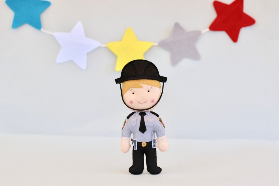 Police Officer Gifts, Personalized Policeman Doll, Felt Toy ...