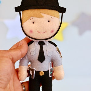 Police Officer Gifts, Personalized Policeman Doll, Felt Toy ...