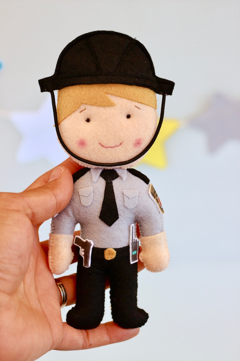Police Officer Gifts, Personalized Policeman Doll, Felt Toy ...