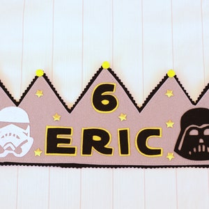 Crown Felt for Birthday Star Wars Children's Party - Etsy