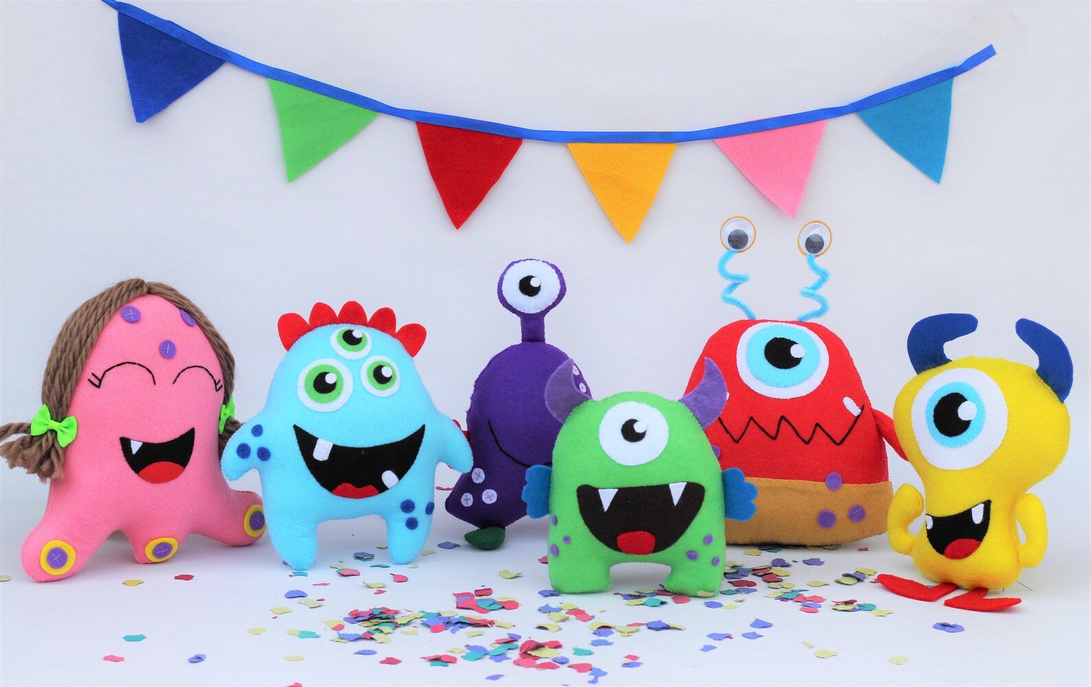 Stuffed Monster Toy, Monster Birthday, Adopt a Monster Party , Baby ...