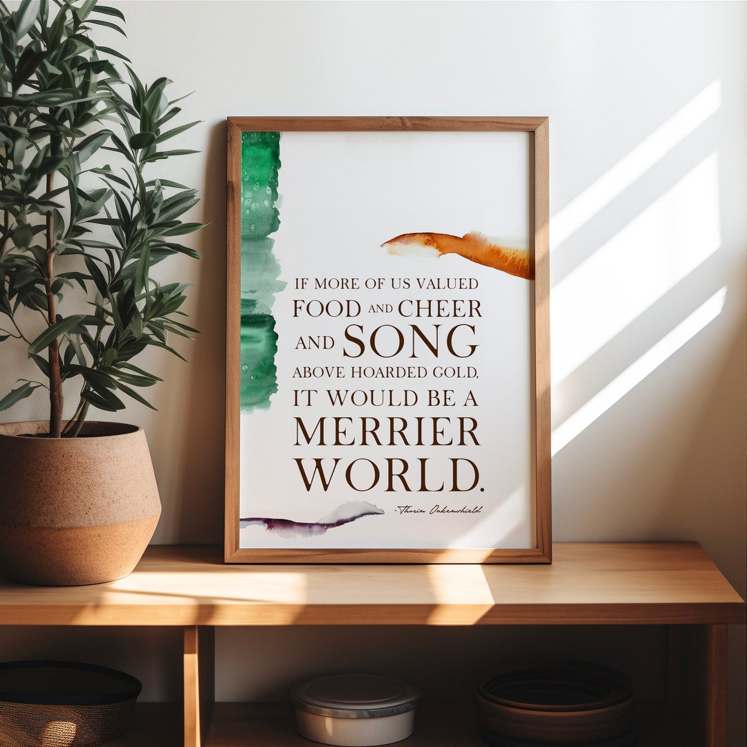 Hobbit Quote, Hobbit Wall Art, Hobbit Print, Lord of the Rings Quote ...