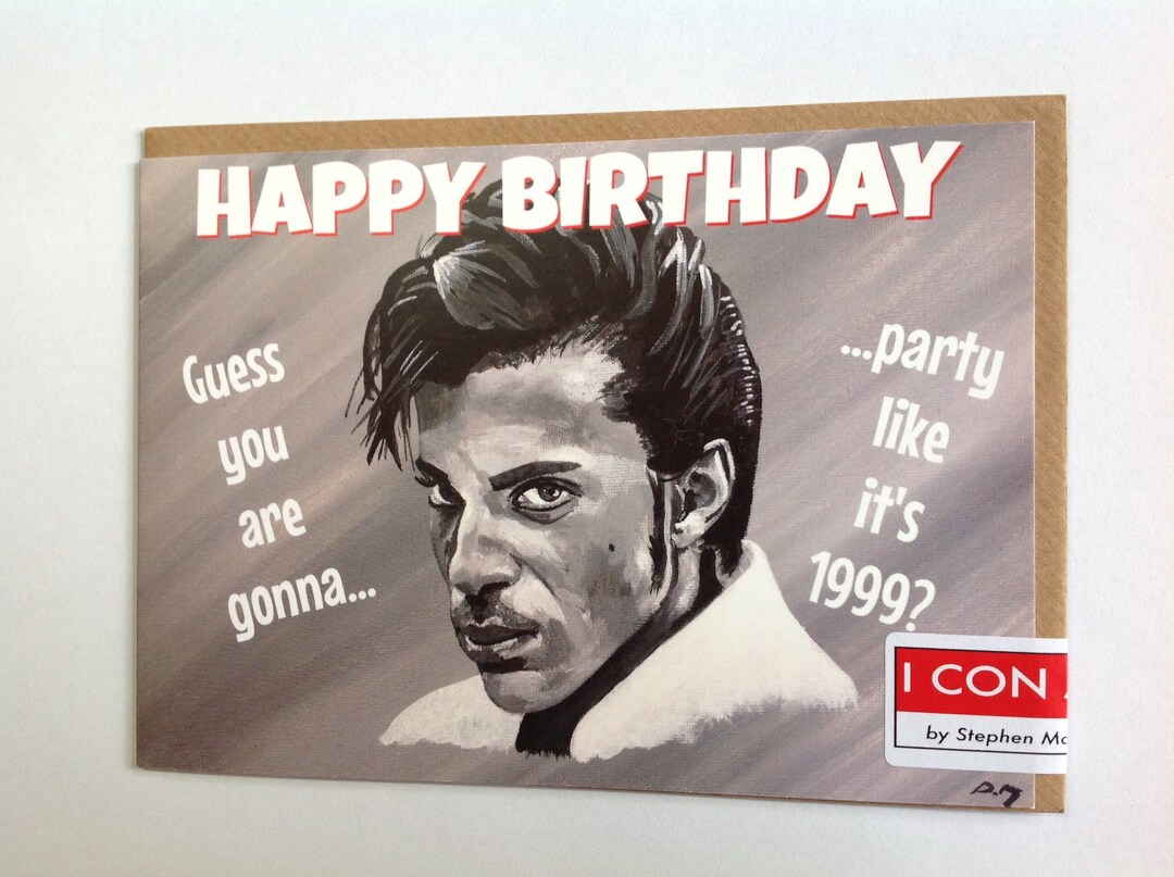 Prince Birthday Card: for Fans of Music Legend Prince - Etsy