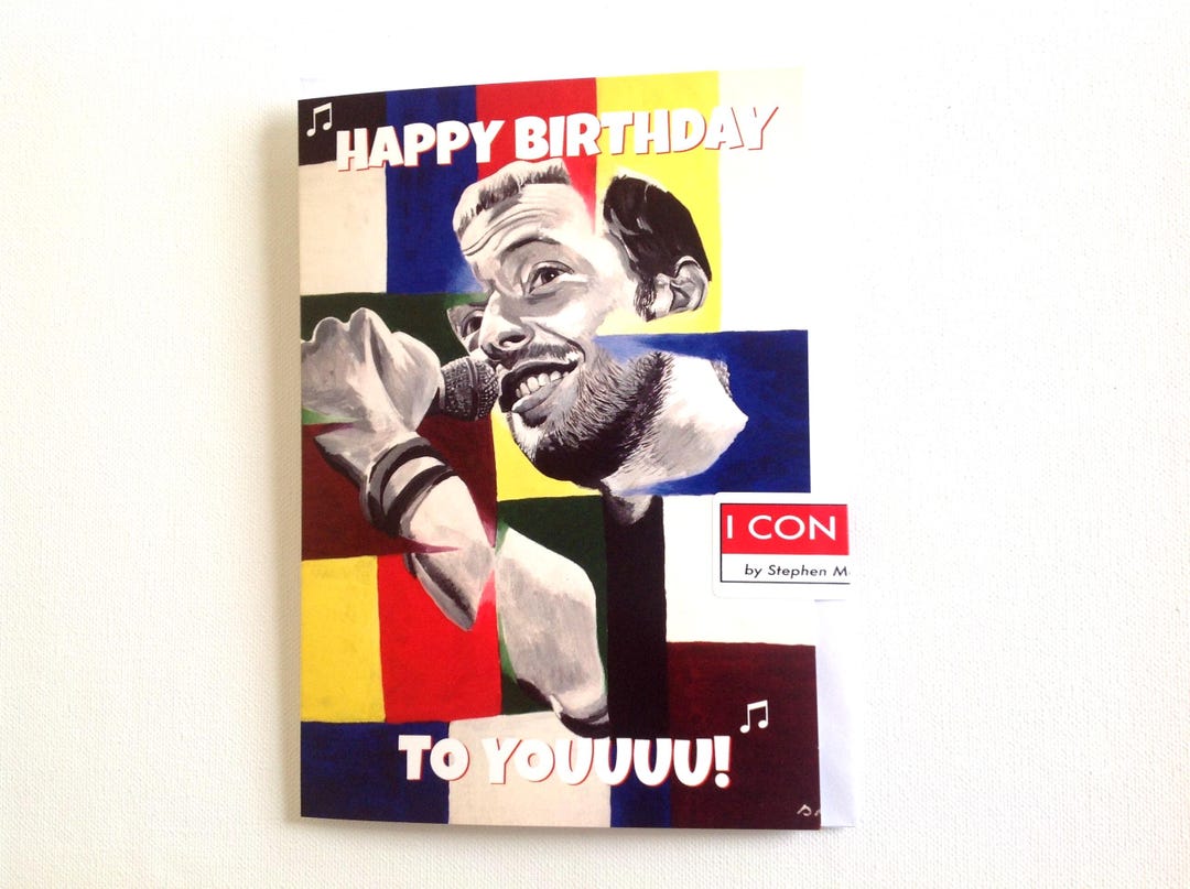 Chris Martin Birthday Card: for Coldplay Fans - Etsy UK