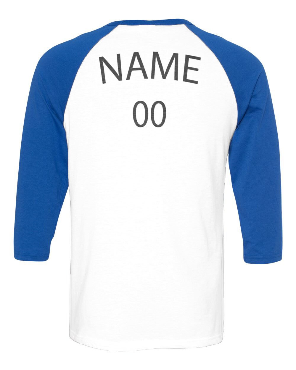 Bella Canvas 3200 Royal Blue Raglan Shirt Mockup Bella Canvas Mock up ...