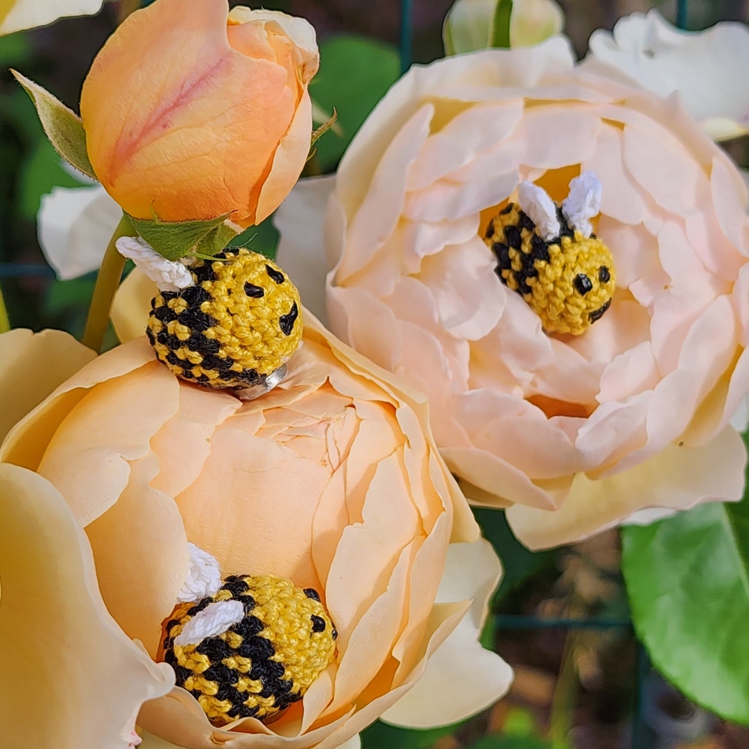 Three Crochet Stuffed Bumblebee Strong Fridge Magnet - Etsy