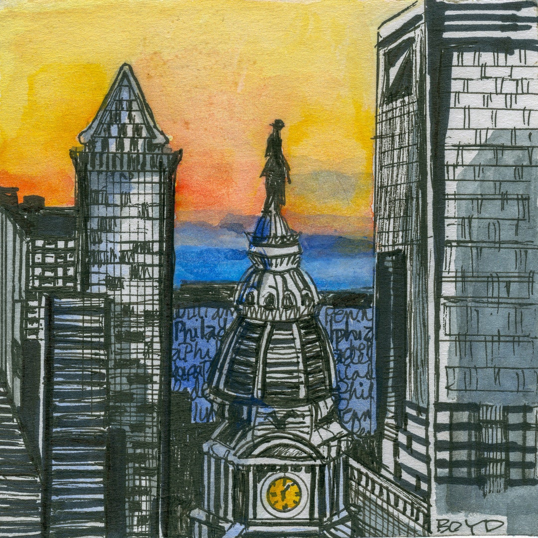 Billy Penn's Skyline - Etsy
