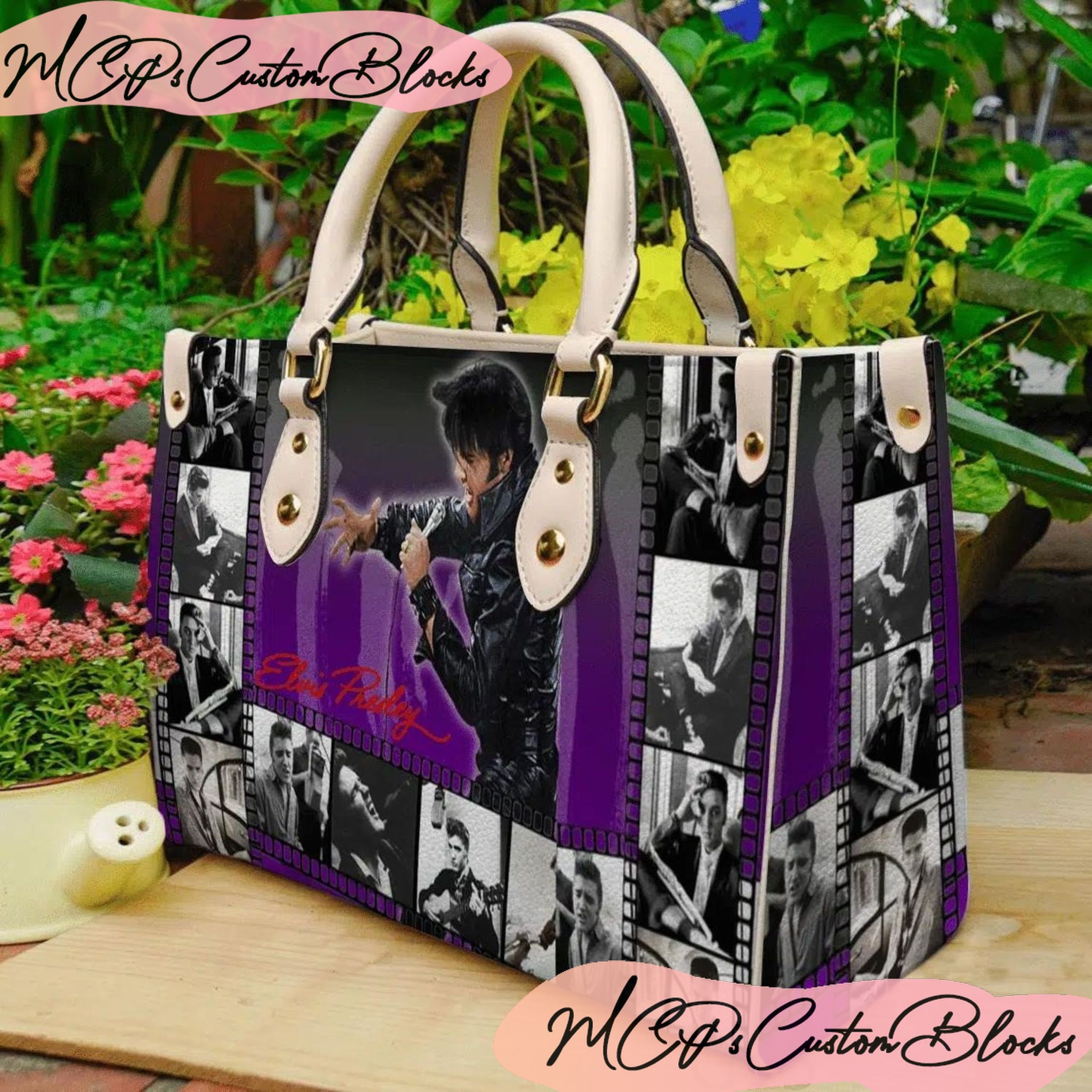 Elvis Presley Personalized Leather Bag, Elvis Presley Shoulder Bag ...
