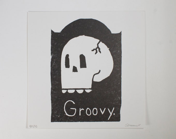 Fenny Snake. Original Linocut Print 4 1/4 X 6 A6 - Etsy