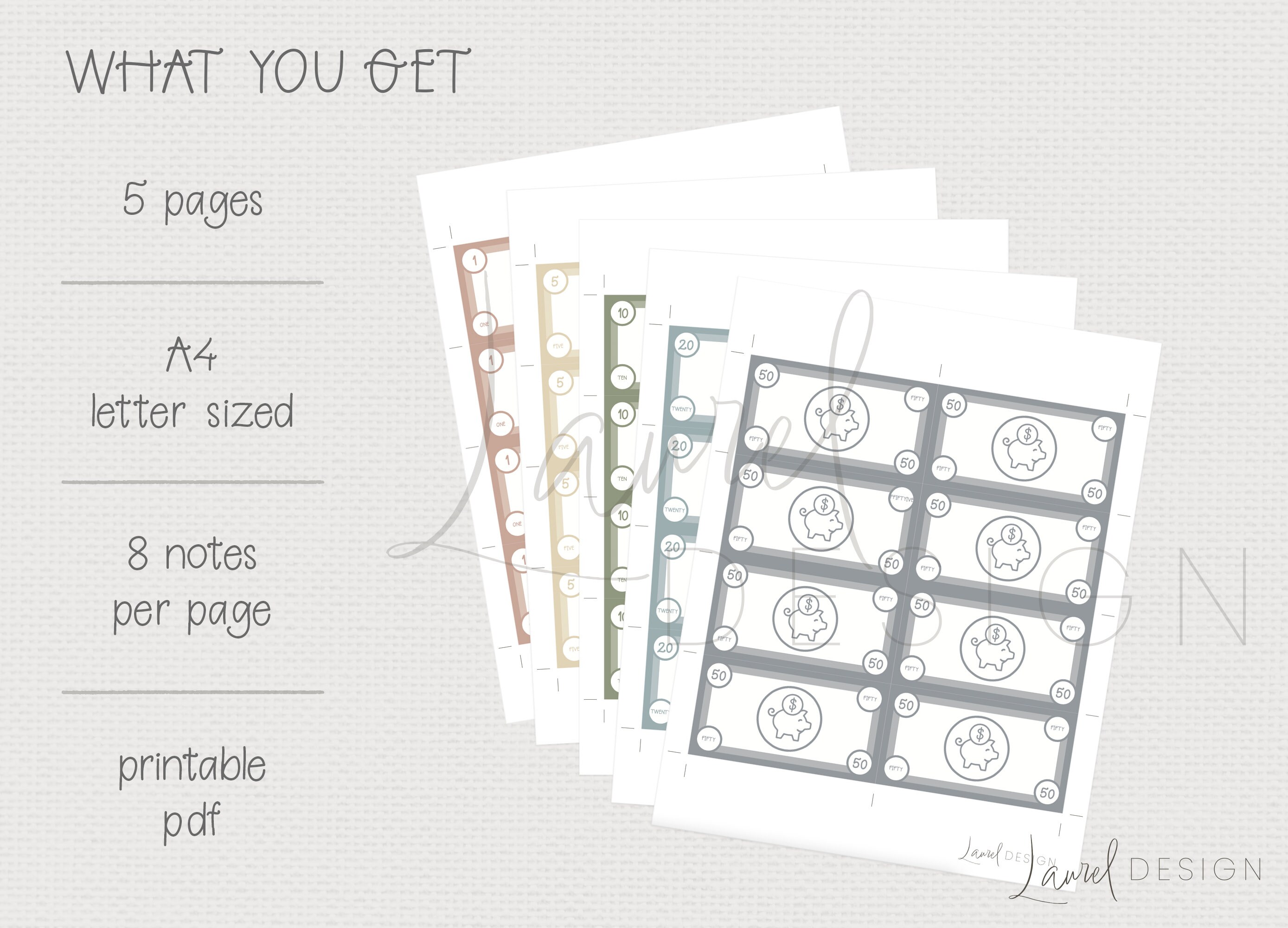 Play Money Printable, Pastel Money, Pretend Play, Classroom Money ...