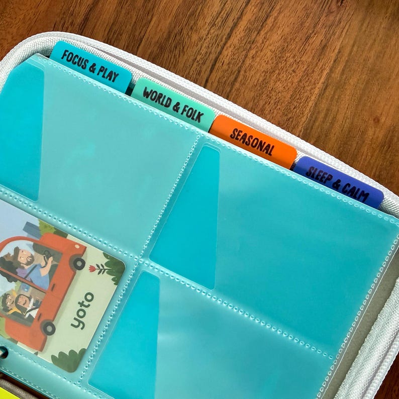Pre-labeled Music Dividers for Yoto Card Binders | Color-coded ...