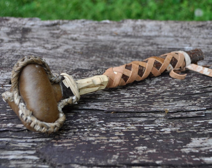 Shamanic Rattle Shaker Rawhide Rattle Horse Hide Rattle - Etsy