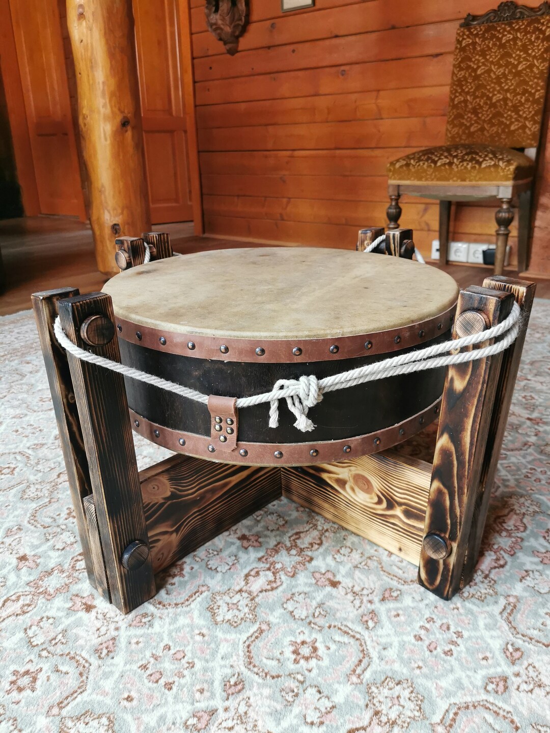 20 Handcrafted Shaman Drum Deer Hide Drum Shamanic - Etsy