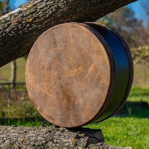 23-24 "handcrafted Double Headed Shaman Drum - Dama Deer- Shamanic ...