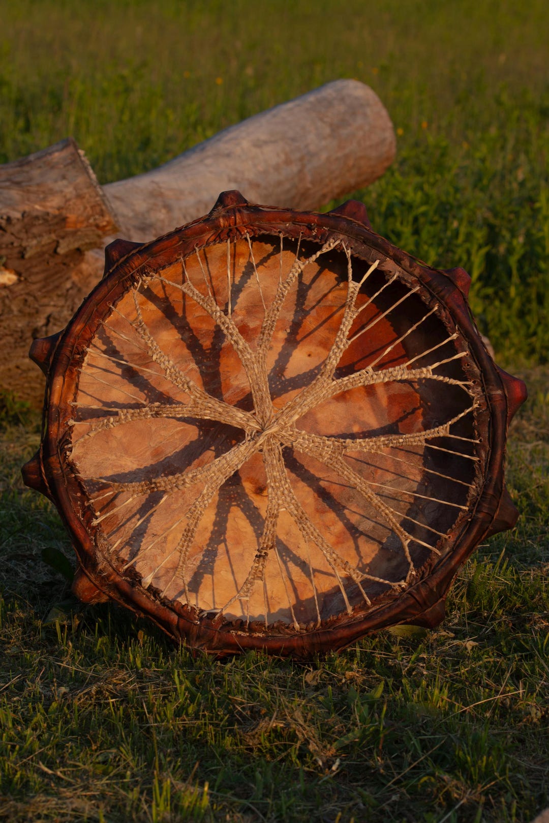 23" Handcrafted Shaman Drum -deer Hide Shaman Drum - Medicine Drum ...