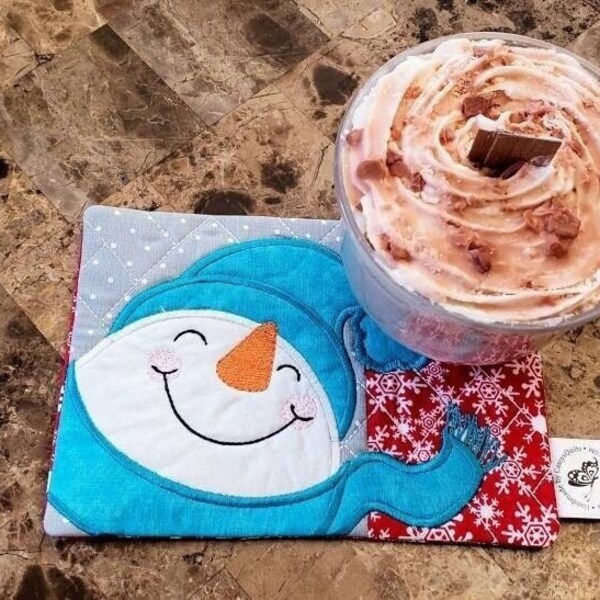 Snowman Mug Rugs - Etsy