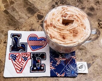 Military Mug Rug - Etsy