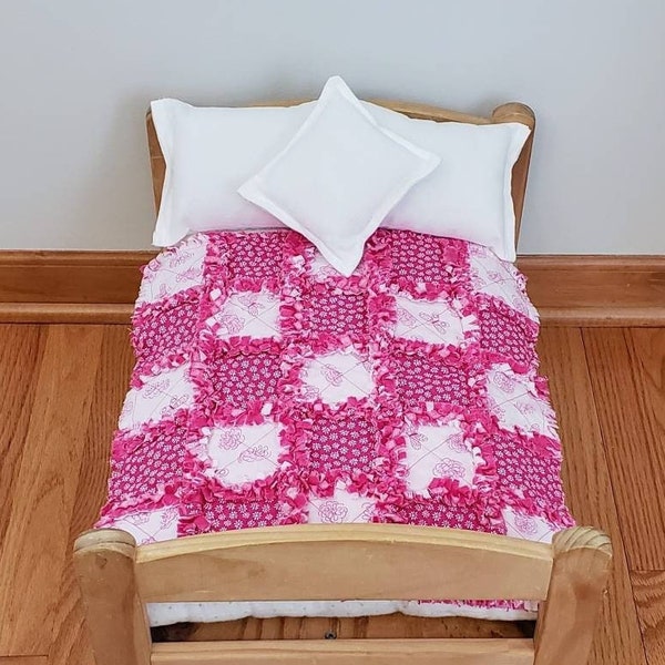 Rag Quilt Pillow - Etsy