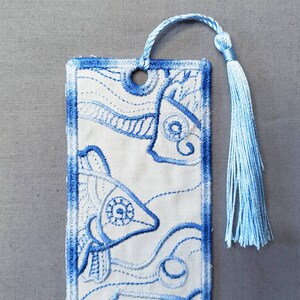 Fish Design Free Standing Lace Bookmark - Intricate Handcrafted Lace ...