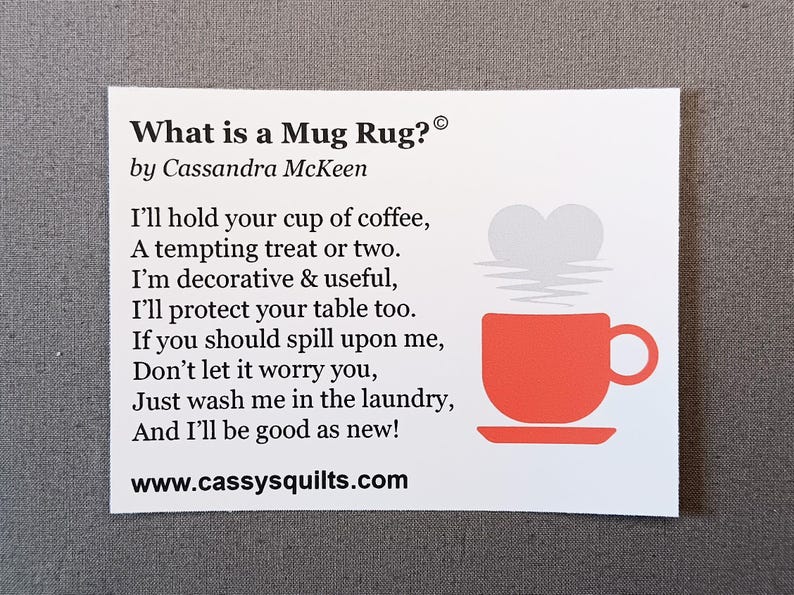 Snowman Mug Rug - Quilted Coaster Gift - Etsy