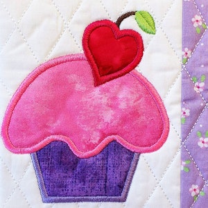 Cupcake With Cherry Mug Rug Happy Birthday Gift Rectangle Coaster ...