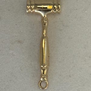 Gavel Charm in 14K Yellow Gold - Etsy