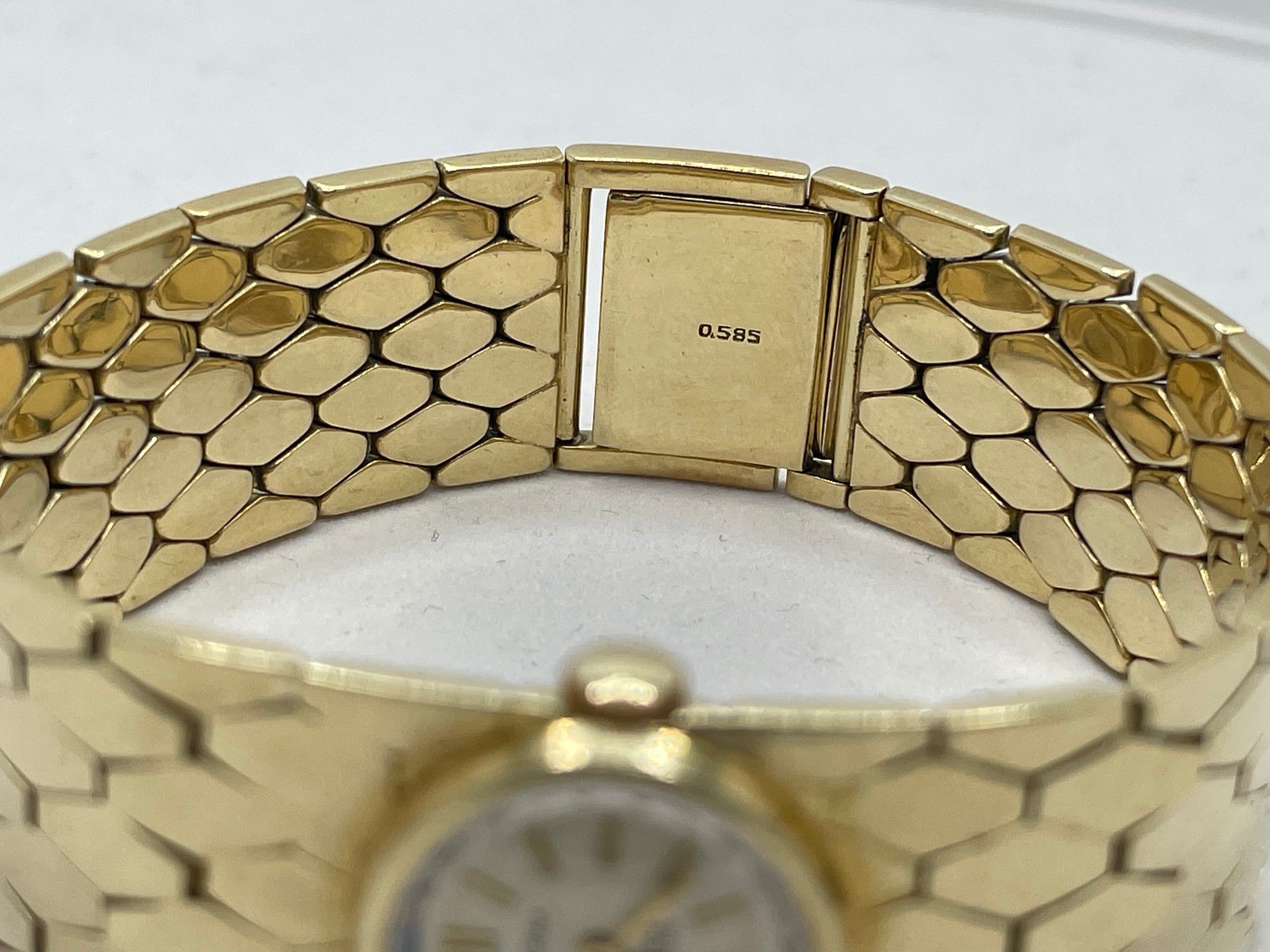 Ladies 14K Gold Bracelet Watch - Etsy