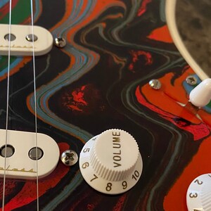 Custom Made Swirl Painted Stratocaster Pickguard - Etsy