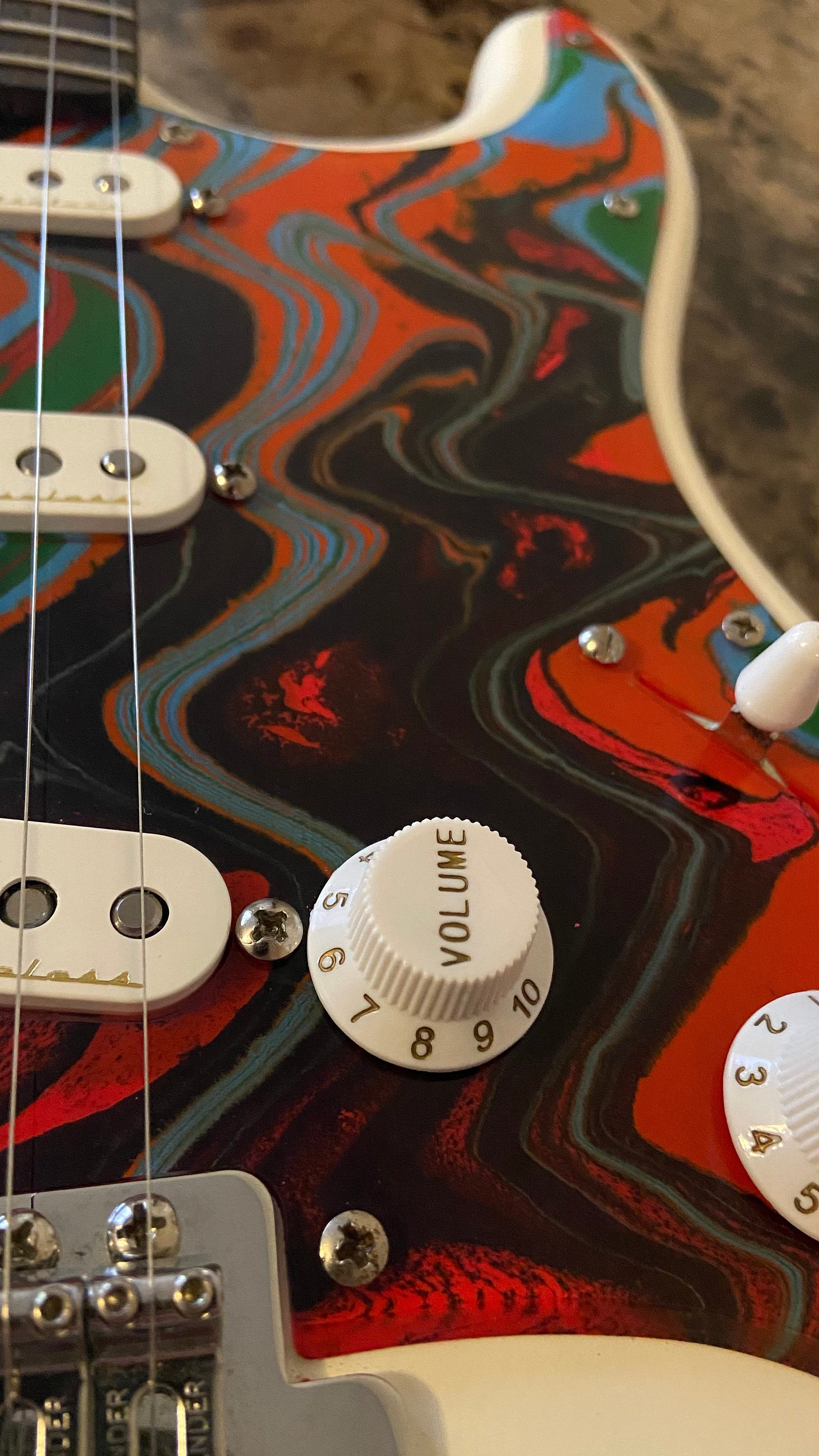 Custom Made Swirl Painted Stratocaster Pickguard - Etsy