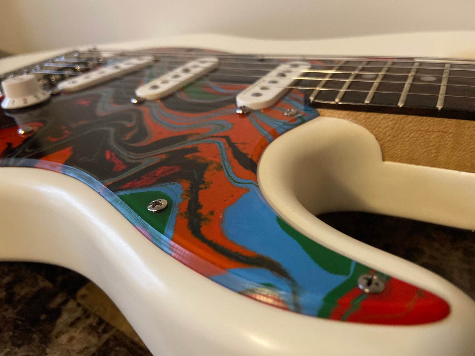 Custom Made Swirl Painted Stratocaster Pickguard - Etsy