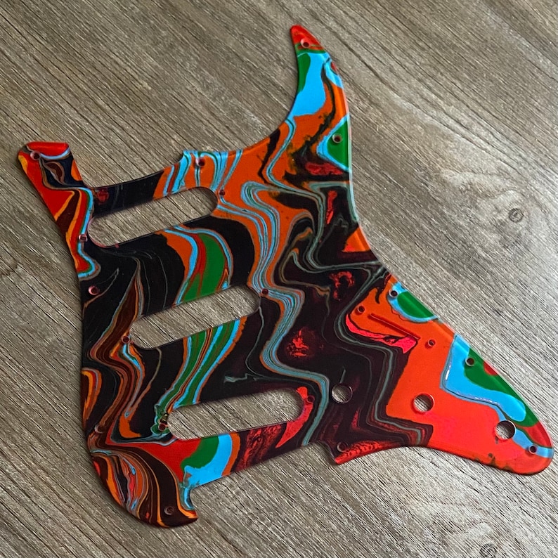 Custom Made Swirl Painted Stratocaster Pickguard - Etsy