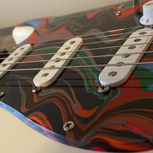 Custom Made Swirl Painted Stratocaster Pickguard - Etsy