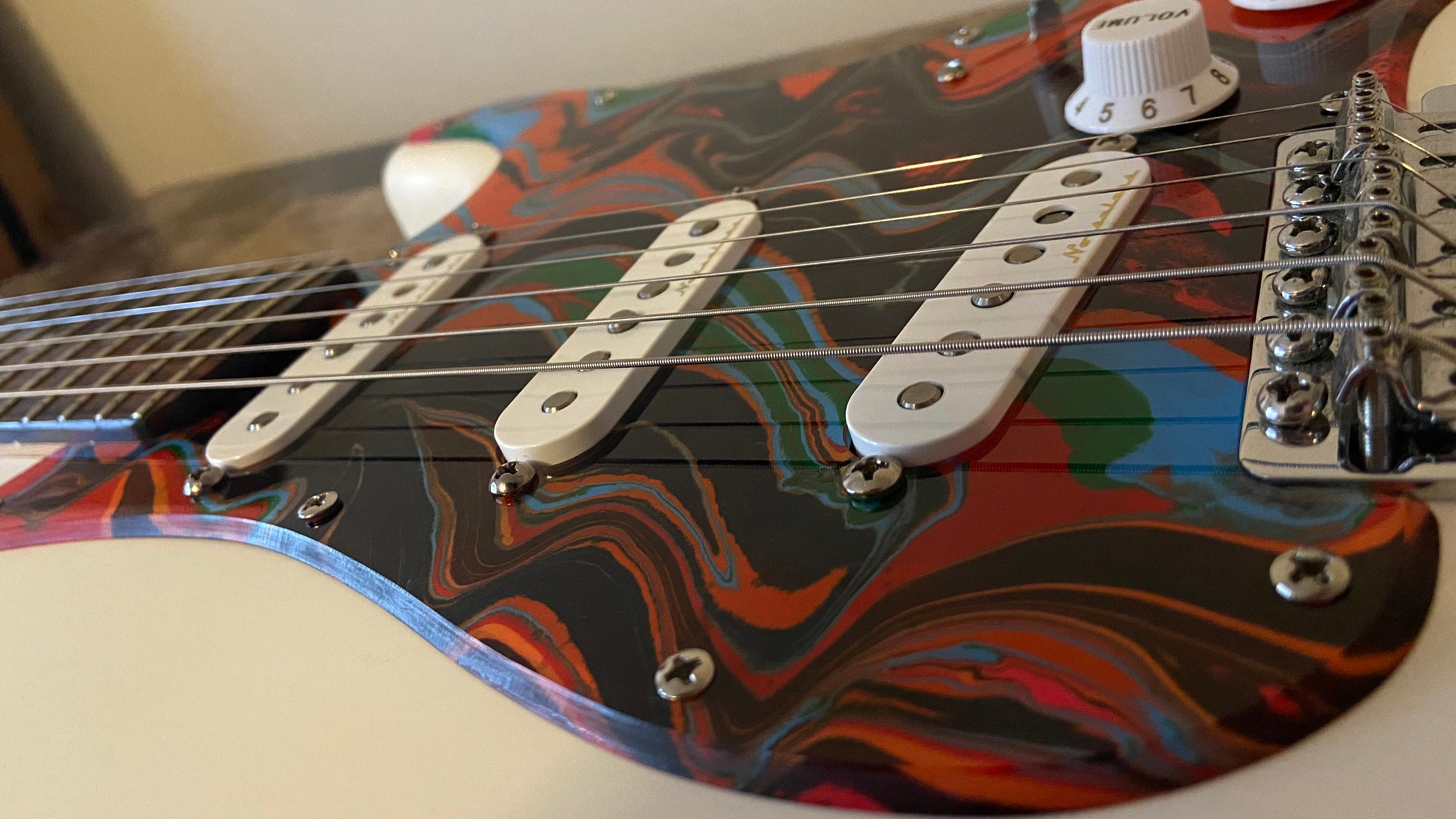 Custom Made Swirl Painted Stratocaster Pickguard - Etsy