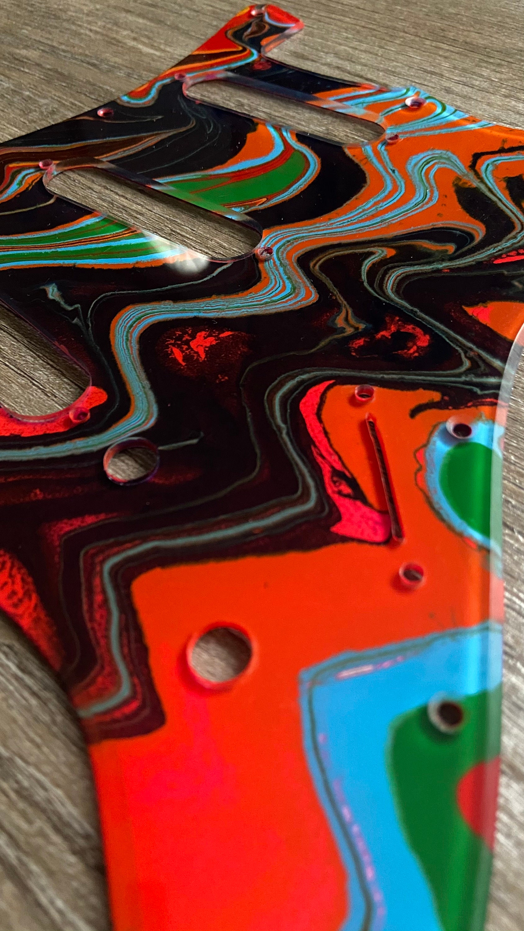 Custom Made Swirl Painted Stratocaster Pickguard - Etsy