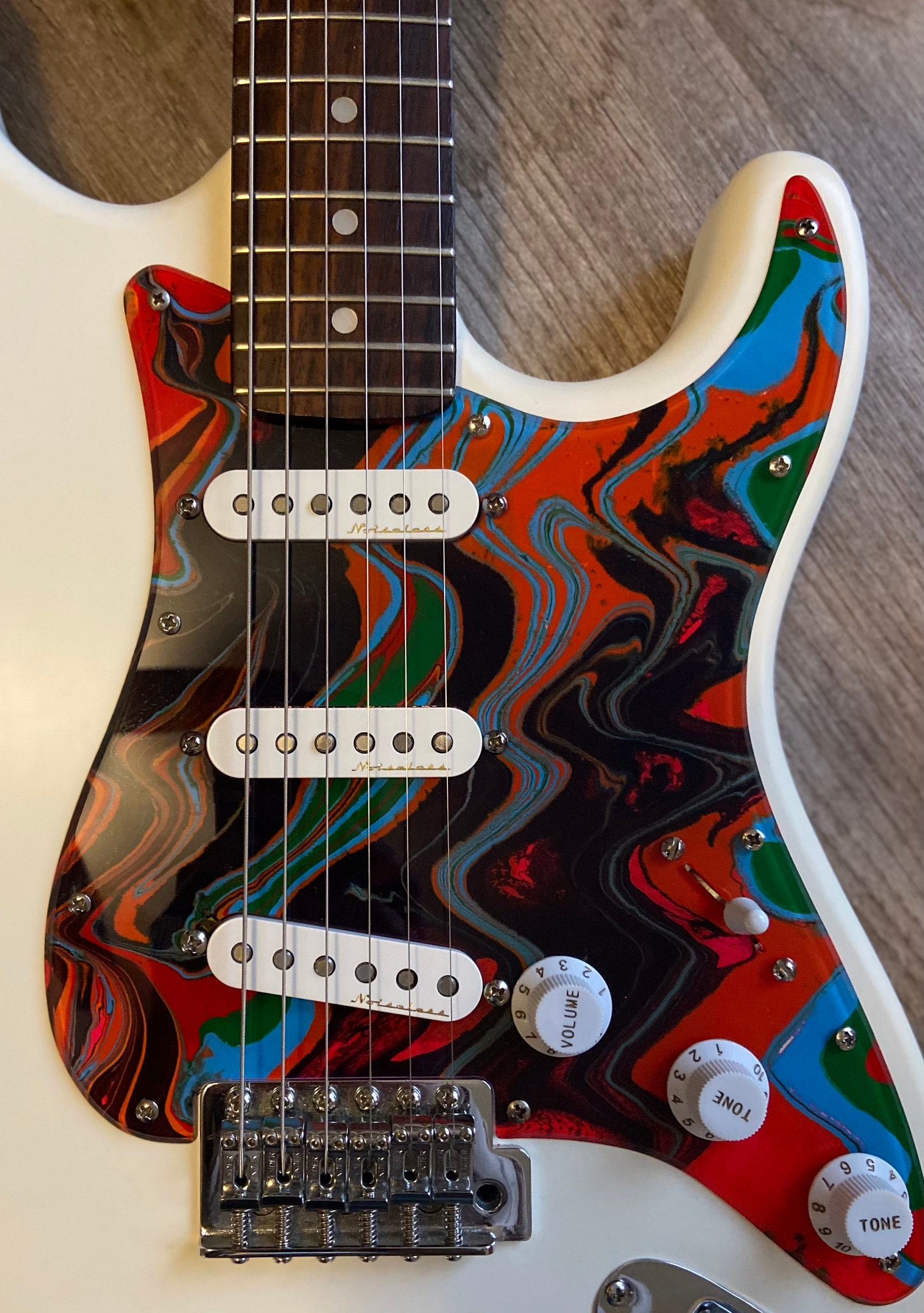 Custom Made Swirl Painted Stratocaster Pickguard - Etsy