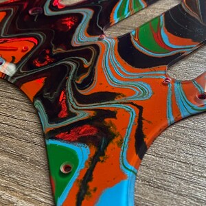 Custom Made Swirl Painted Stratocaster Pickguard - Etsy