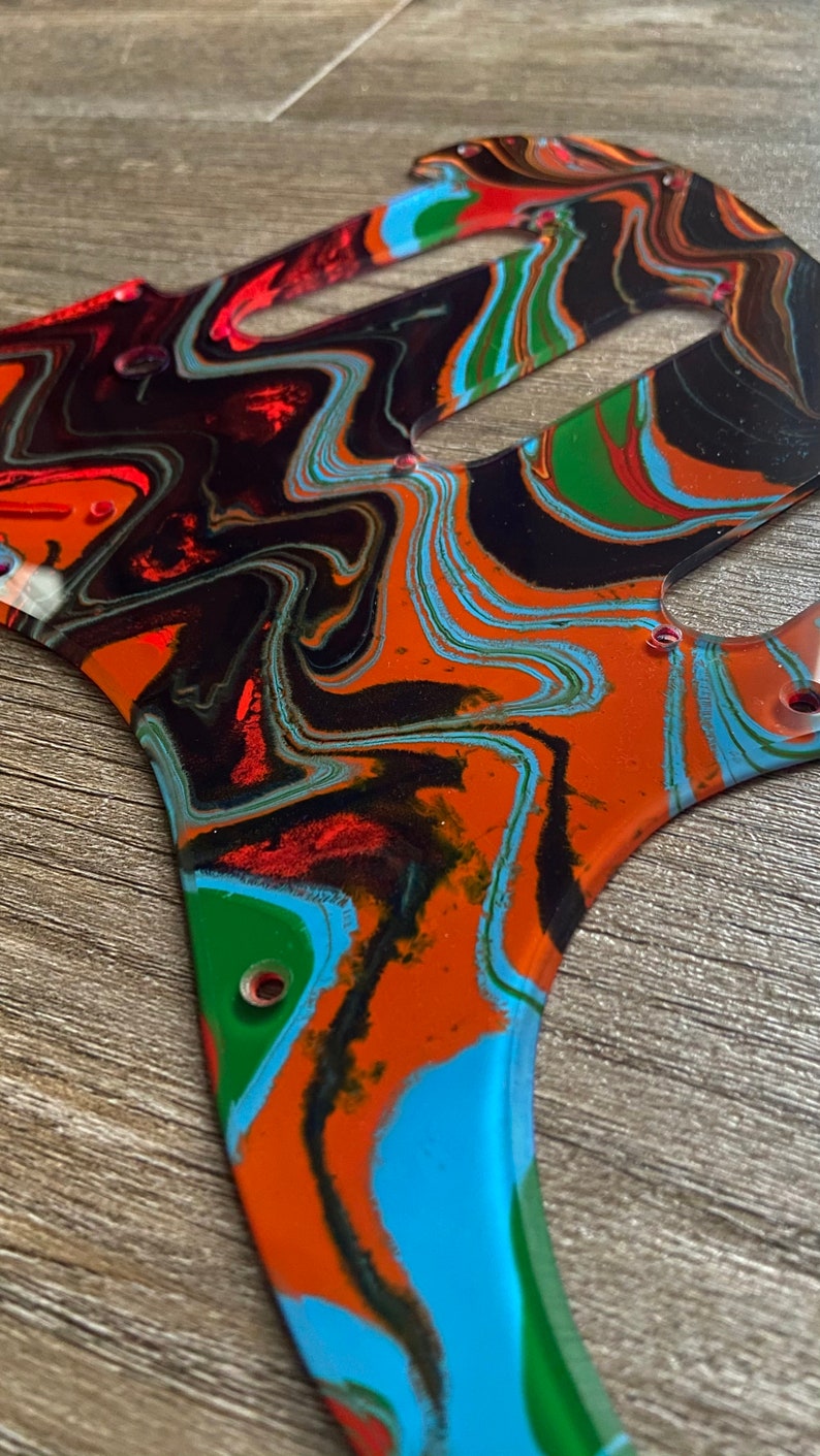 Custom Made Swirl Painted Stratocaster Pickguard - Etsy