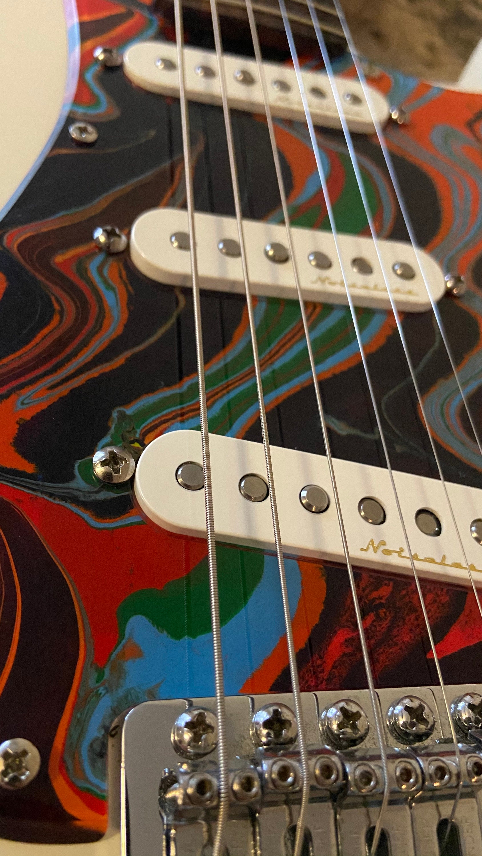 Custom Made Swirl Painted Stratocaster Pickguard - Etsy